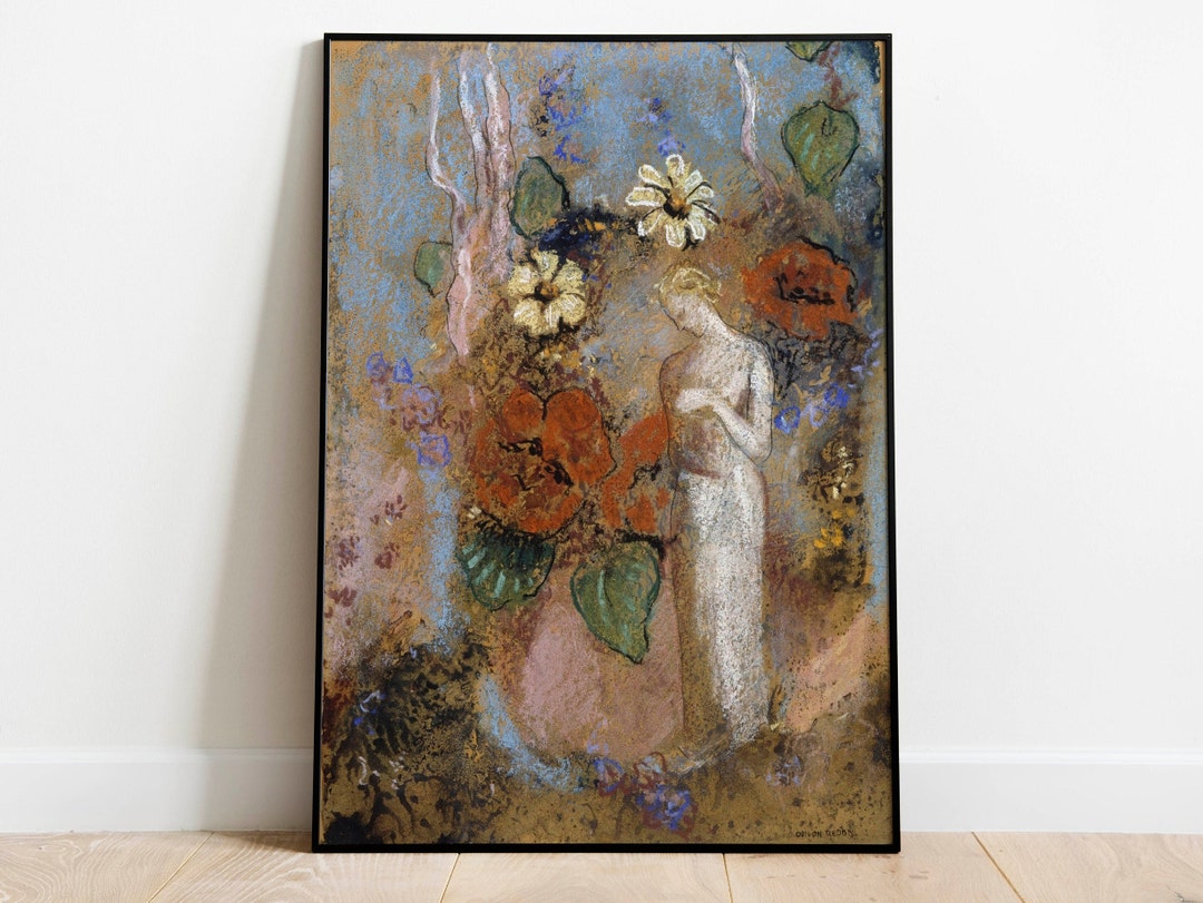 Odilon Redon 'pandora' Art Print: Fine Art Wall Decor - Etsy