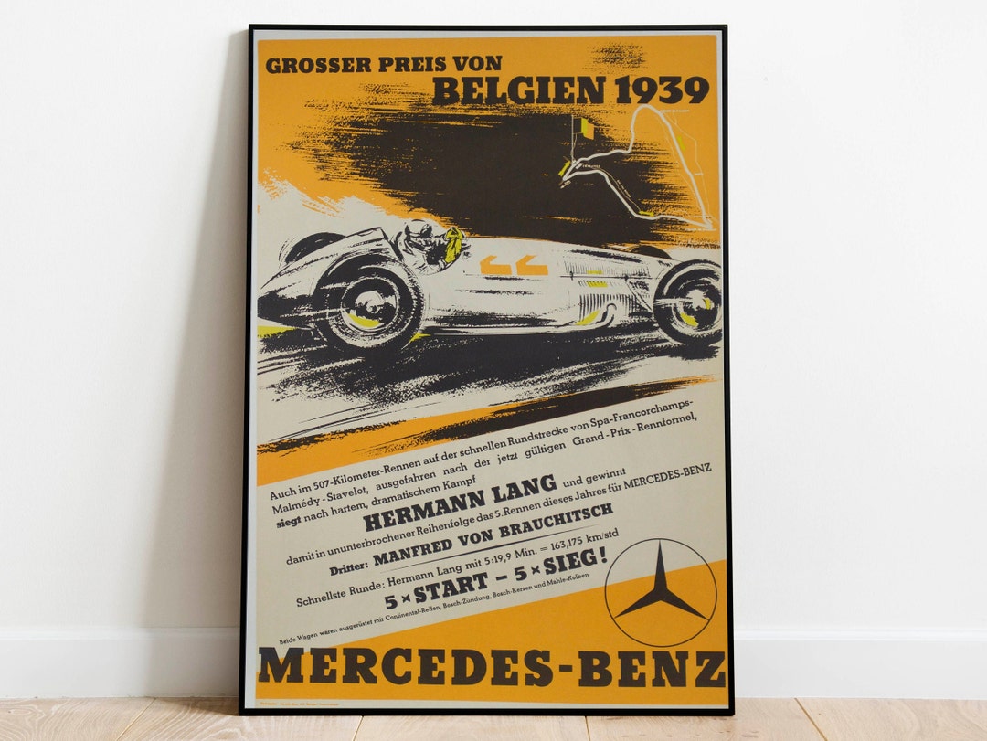 Car Racing Wall Art Print| Vintage Sport Prints| Canvas Print Wall Art ...