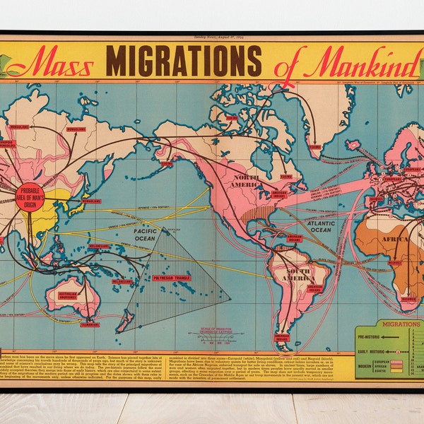 World Map Portrait - Etsy