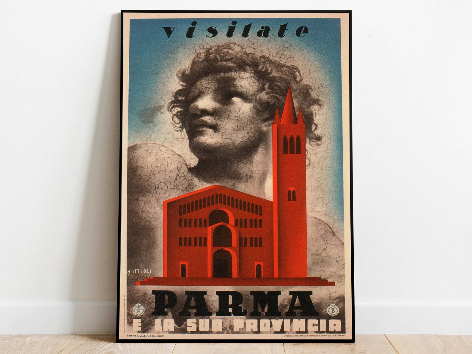 Parma Travel Poster Vintage Travel Print Italy Vintage Wall - Etsy