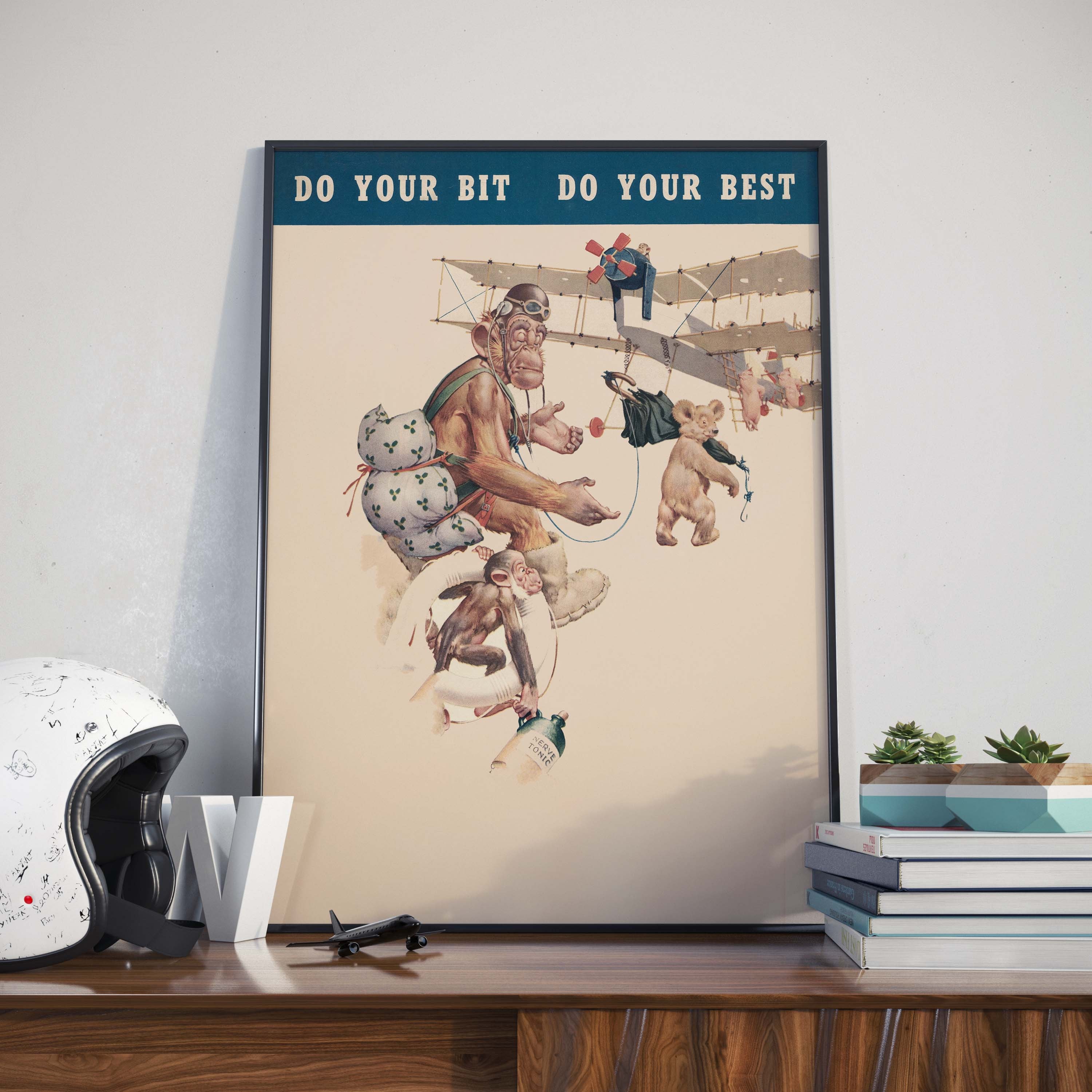 World War 2 Propaganda Poster Poster Vintage Canvas Print | Etsy