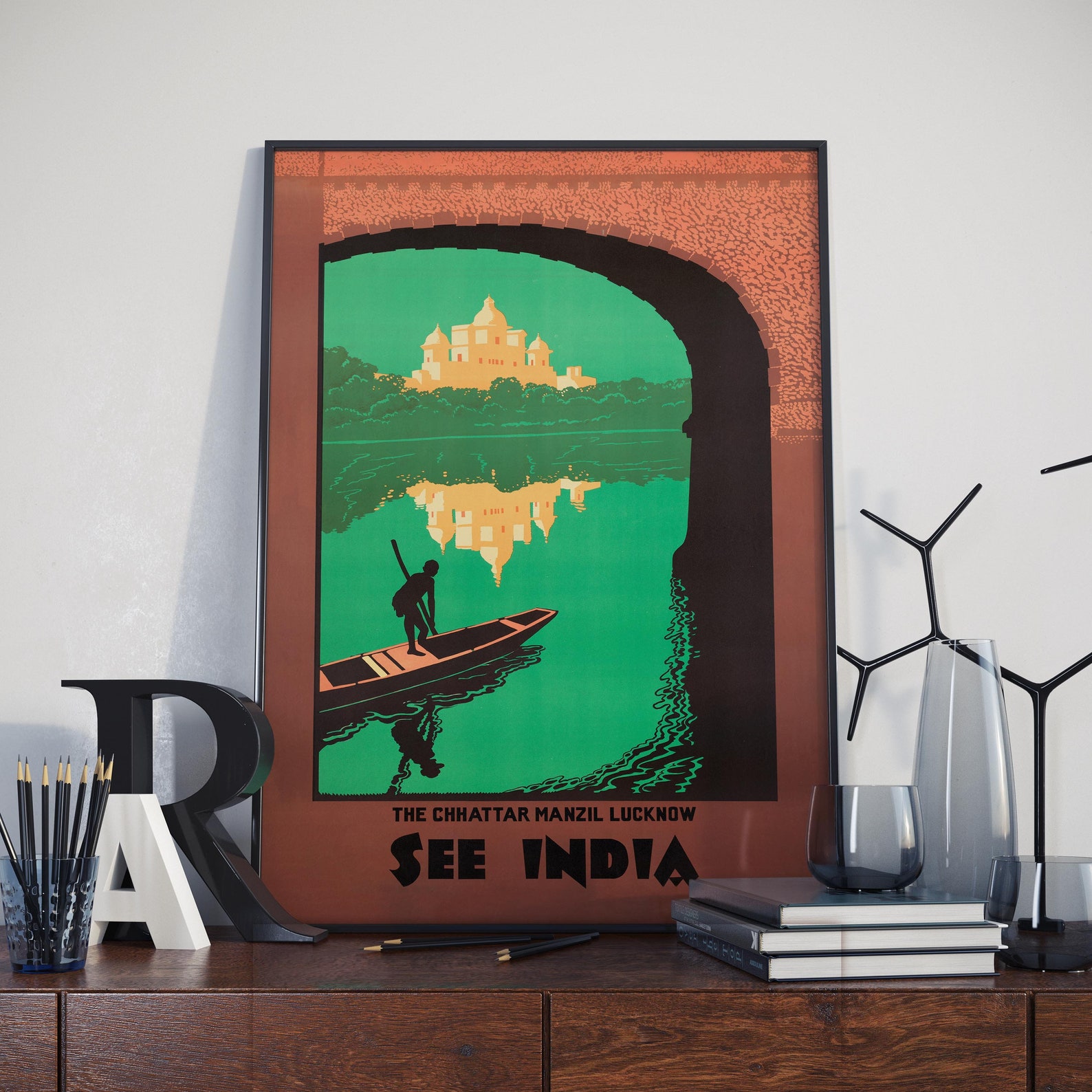 India Wall Art Print Vintage Poster Art India Travel Print - Etsy
