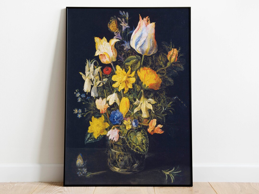 Jan Brueghel Elder Bouquet Flowers Art Print: Vintage Floral Wall Decor ...