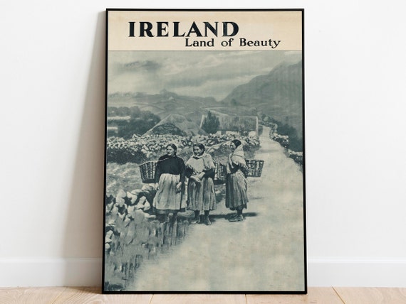 Ireland Wall Art Print Vintage Poster Art Ireland Travel | Etsy