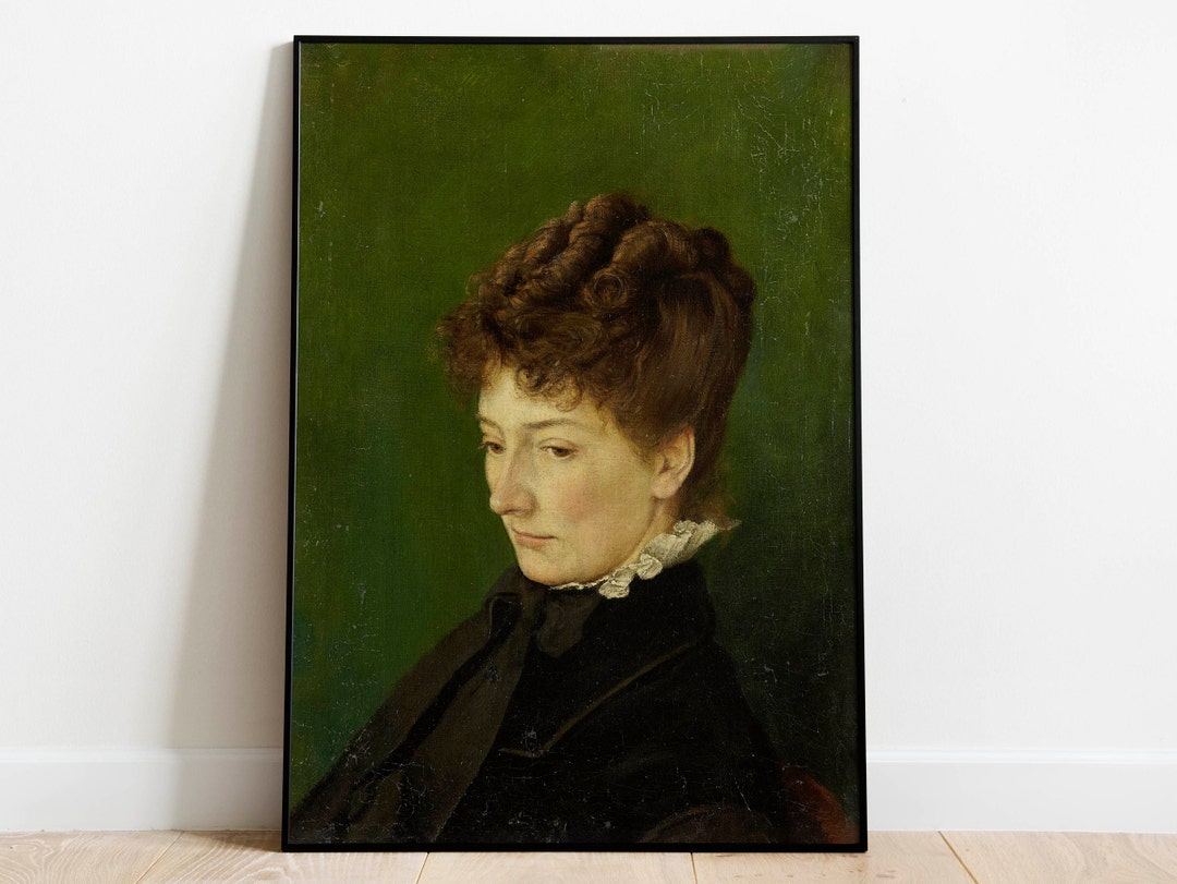 Portrait of Ida Muller by Hans Thoma| Wall Decor Art Poster| Framed Art ...