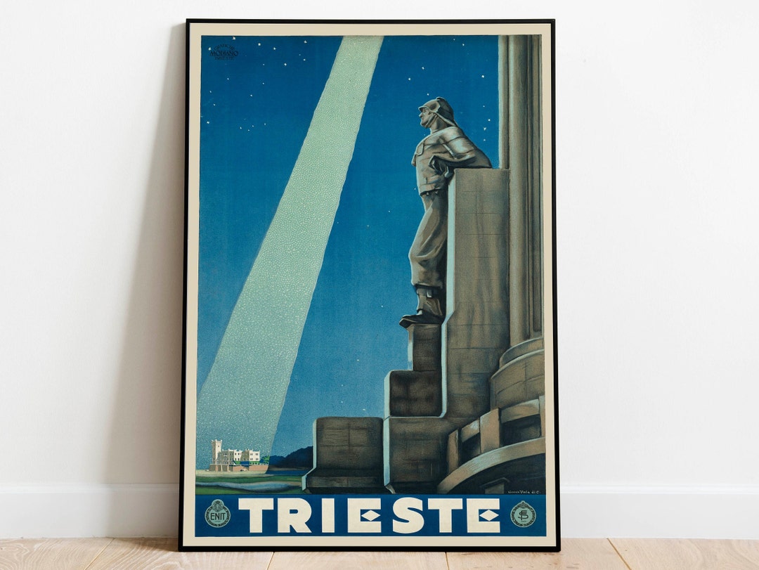 Trieste Vintage Travel Poster| Wall Art Prints| Poster Art| Canvas ...