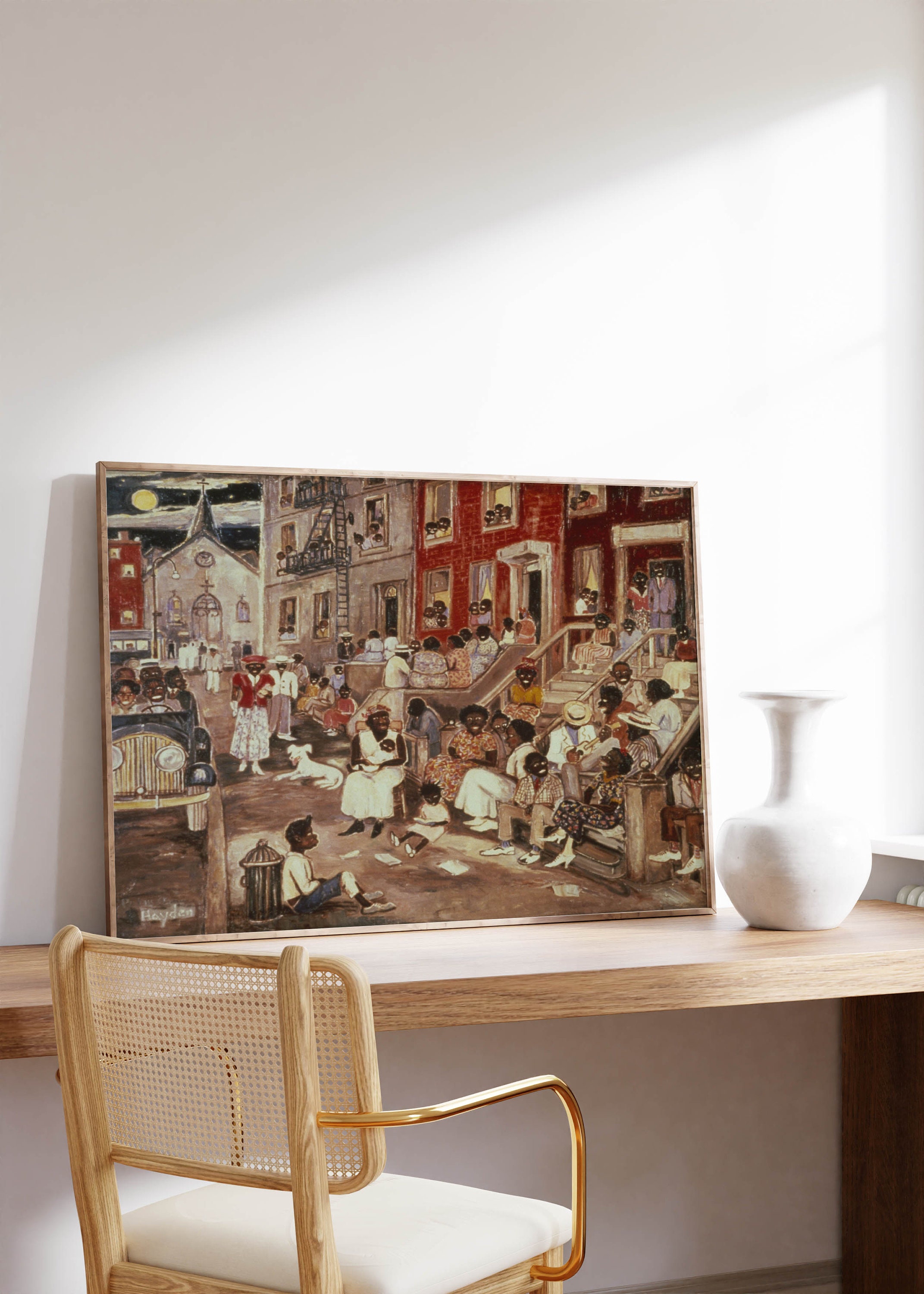 Midsummer Night in Harlem by Palmer Hayden Wall Decor Art - Etsy