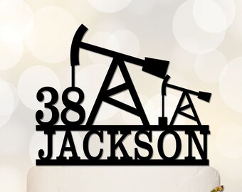 Oil Rig Cake Topper - Etsy
