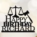 Lawyer Cake Topper | Lawyer Birthday Cake Topper | Judge Cake Topper ...