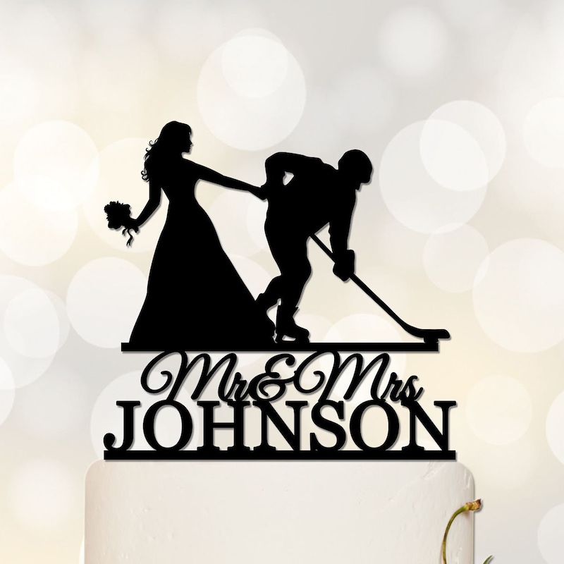 Hockey Cake Topper - Etsy