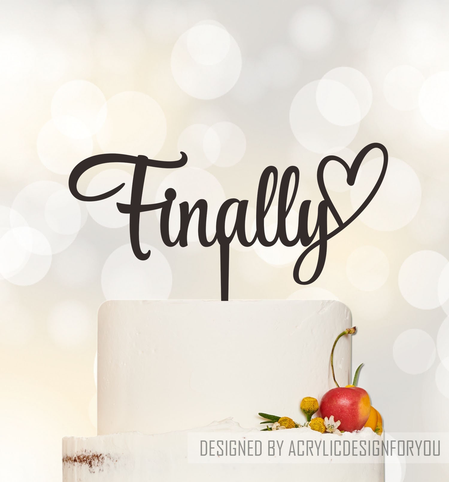 Finally Cake Topperwedding Cake Toppercustom Cake - Etsy