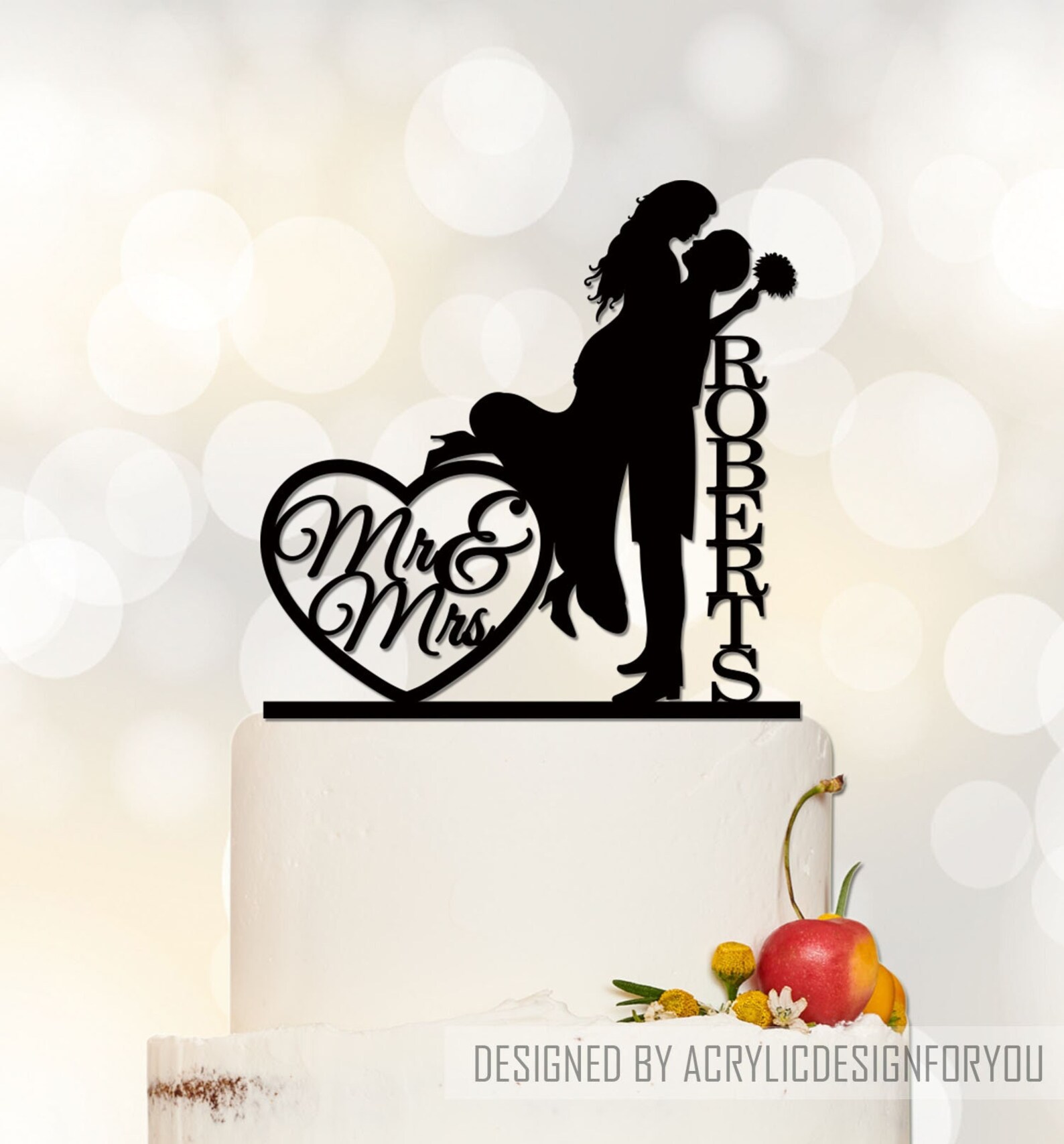 Wedding Cake Topper Custom Wedding Cake Topper Last Topper - Etsy