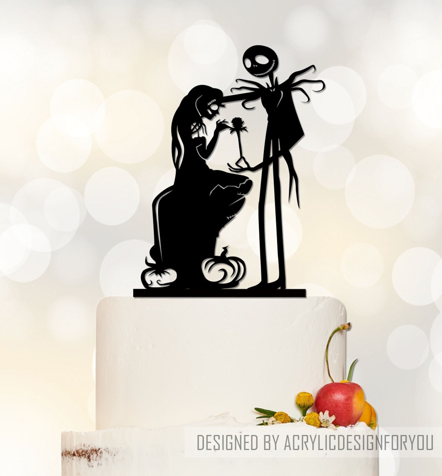 Wedding Cake Topperjack and Sally Cake Toppercustom Cake | Etsy