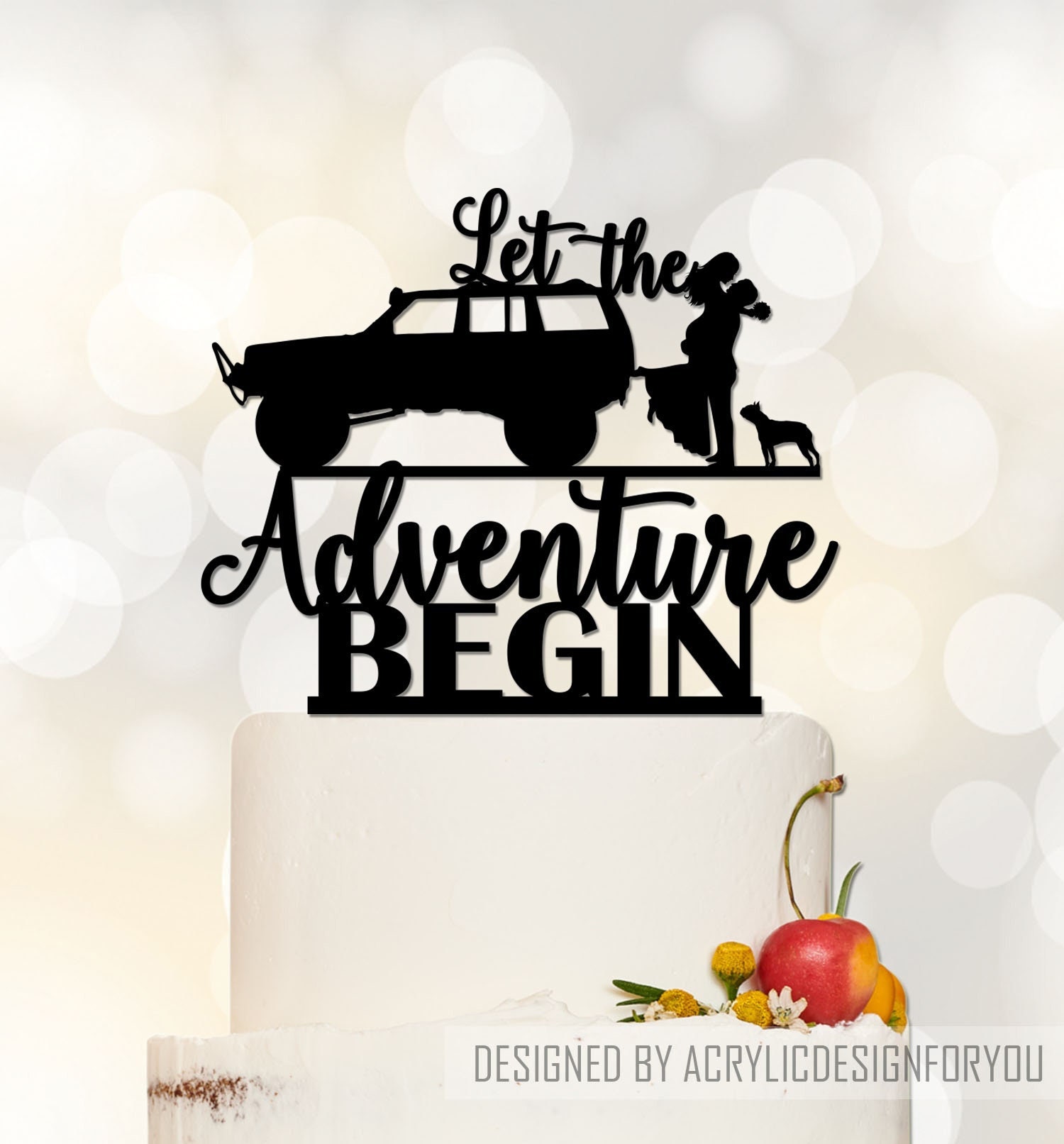 Adventure Wedding Cake Topper Custom Off-road Wedding Cake - Etsy