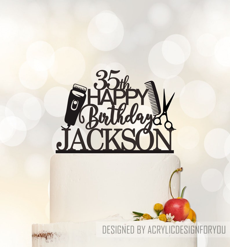 Barber Cake Topper Barber Birthday Cake Topper Barber - Etsy