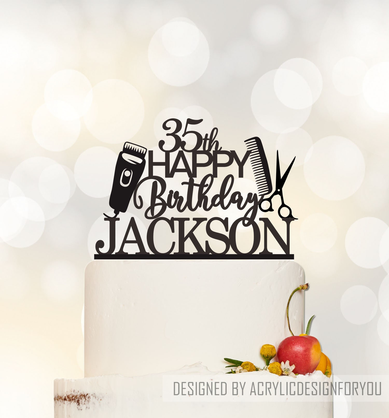 Barber Cake Topper | Barber Birthday Cake Topper | Barber Theme Party ...