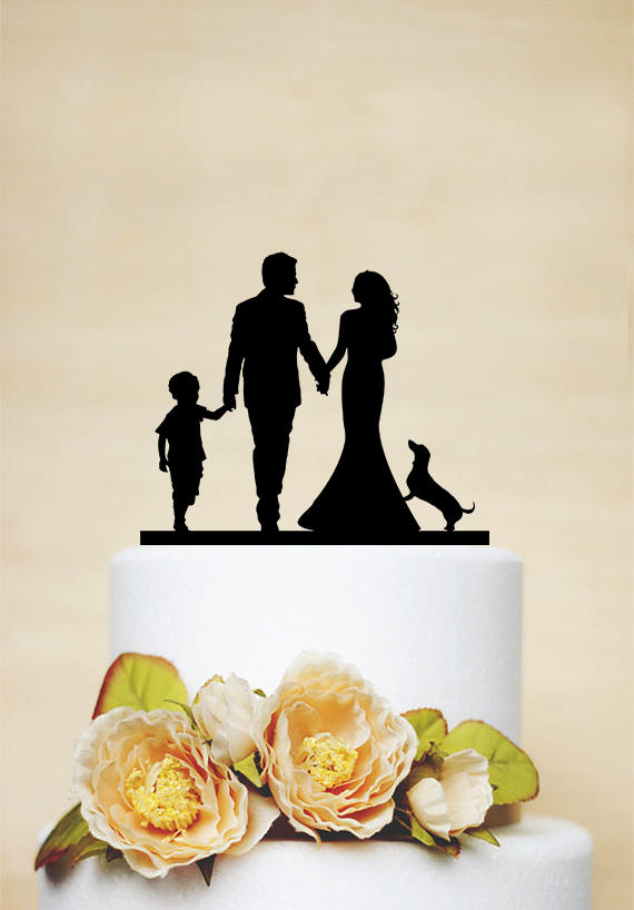 Family Cake Toppercustom Wedding Cake Topperbride and Groom - Etsy