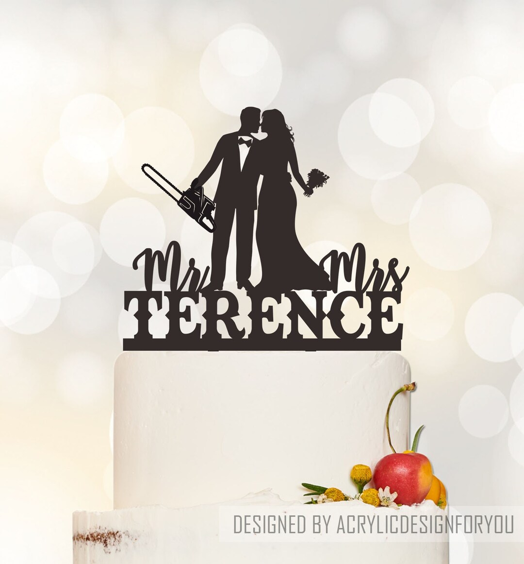 Chainsaw Cake Topper, Logger Cake Topper, Lumberjack Cake Topper ...