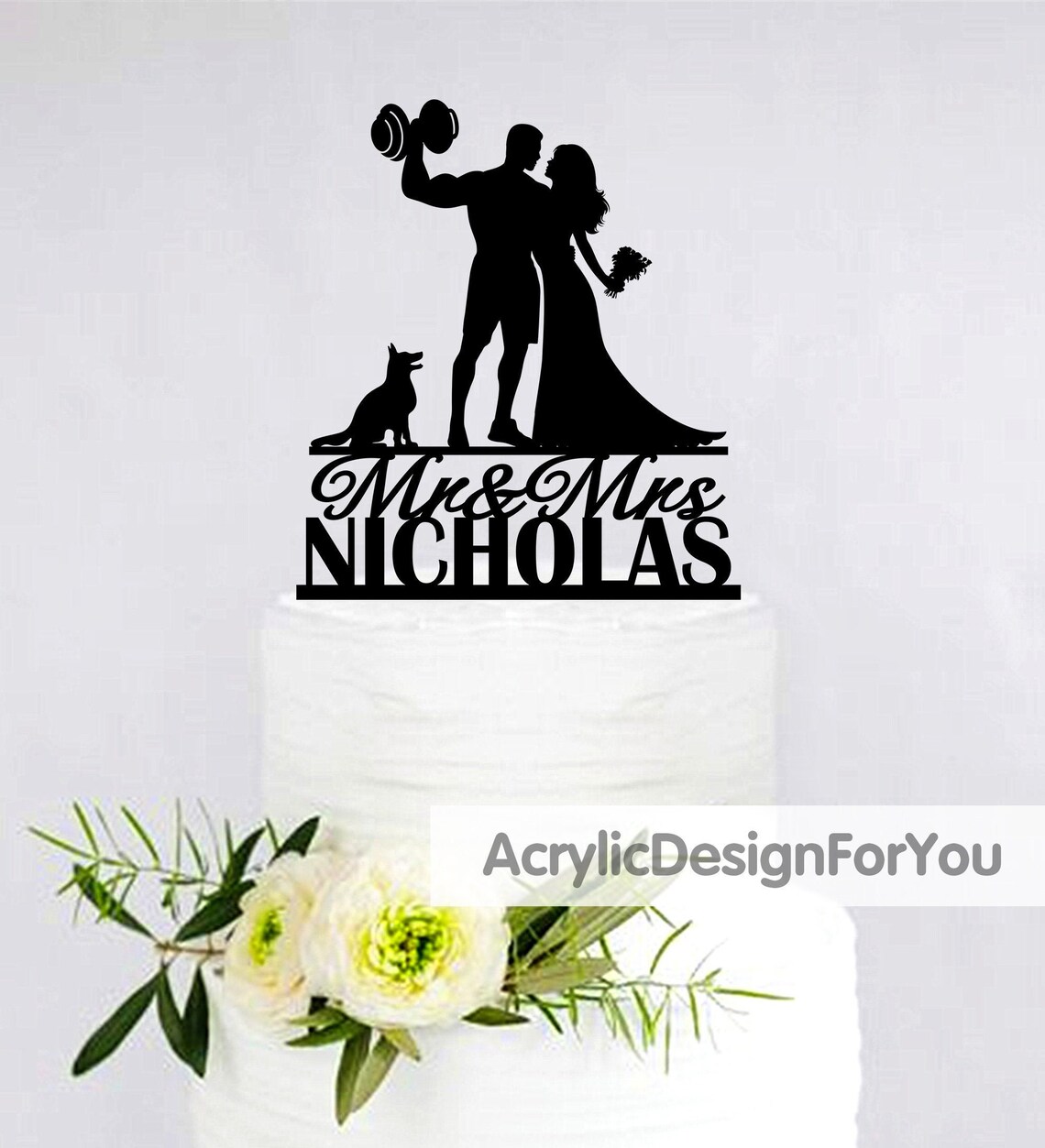 Bodybuilder Wedding Cake Topper Custom Fitness Cake Topper - Etsy