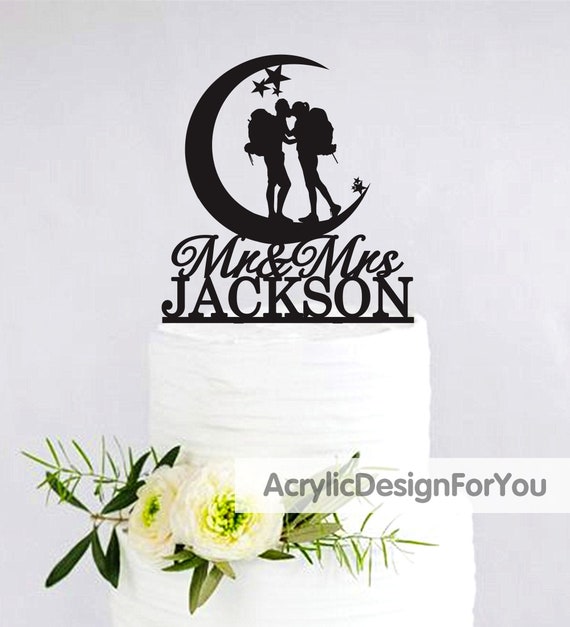 Mountain Climbers Wedding Cake Topper Climbing Cake Topper - Etsy