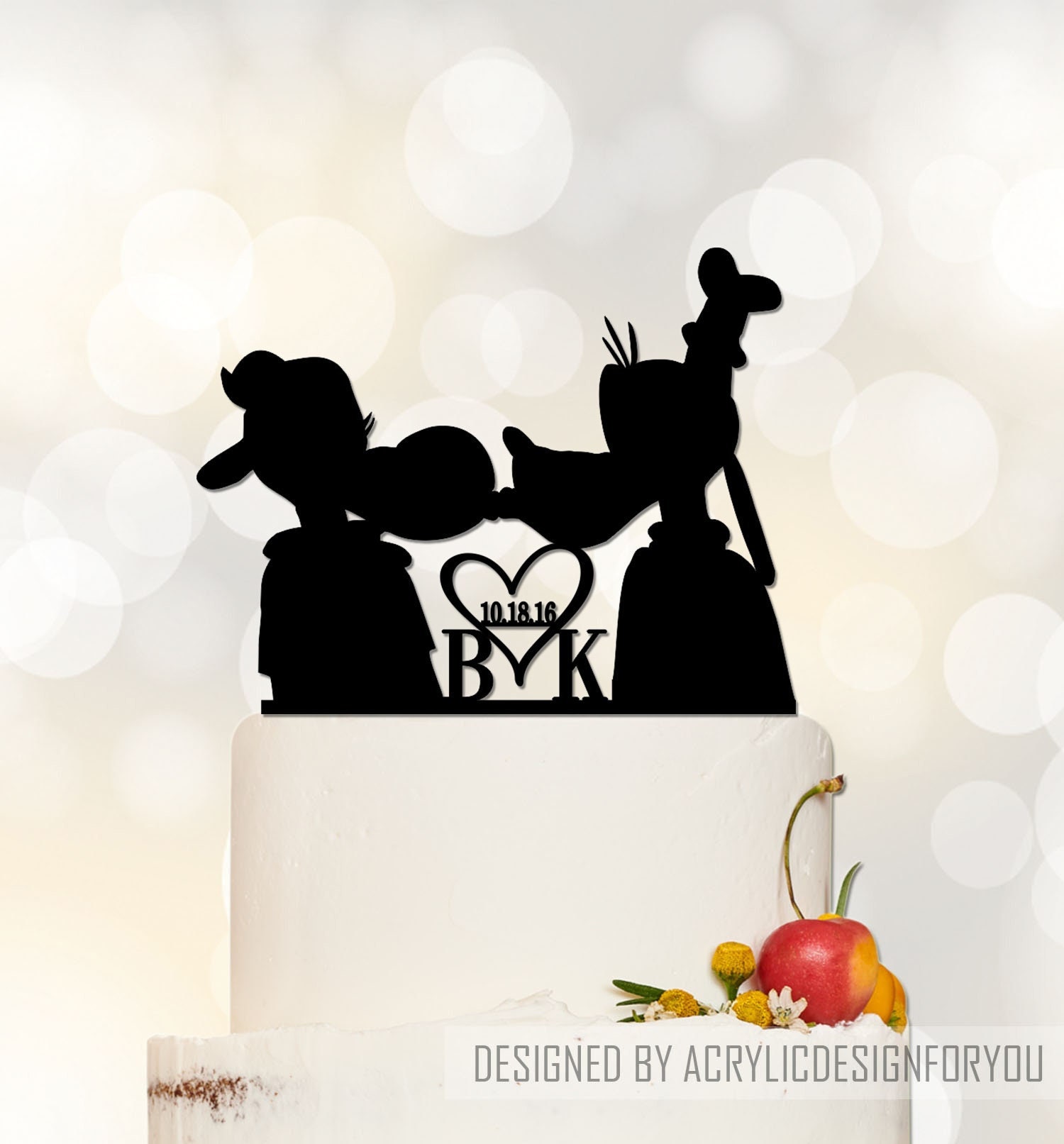 Goofy Cake Toppercustom Wedding Cake Topperdisney Cake - Etsy