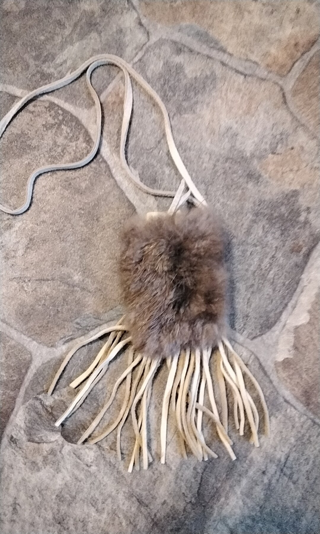 Native American Style Beaver Fur Pouch Handmade Sheared Beaver Fur From ...