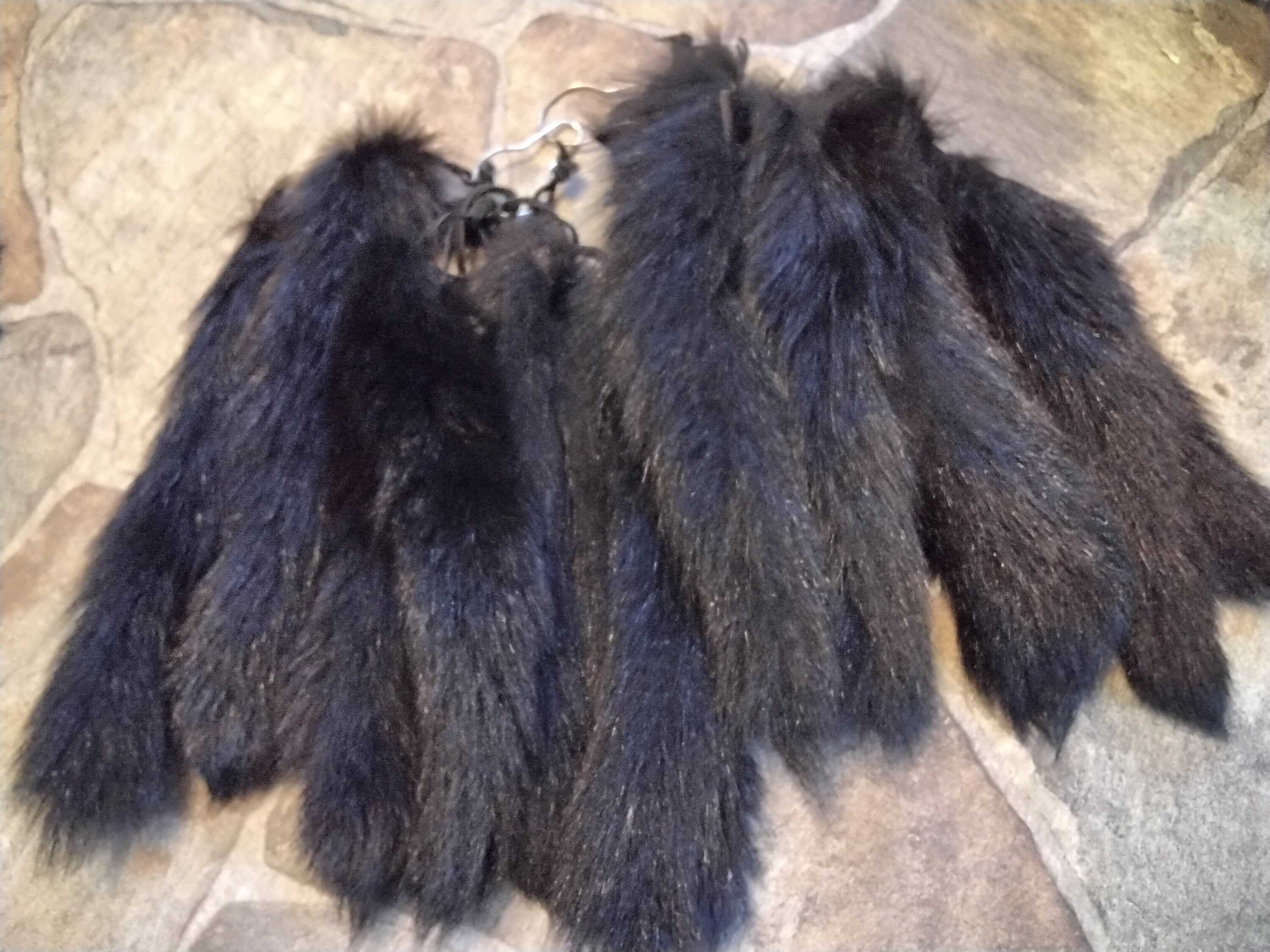 Raccoon Fur Tail Black Raccoon for 2 From USA - Etsy UK