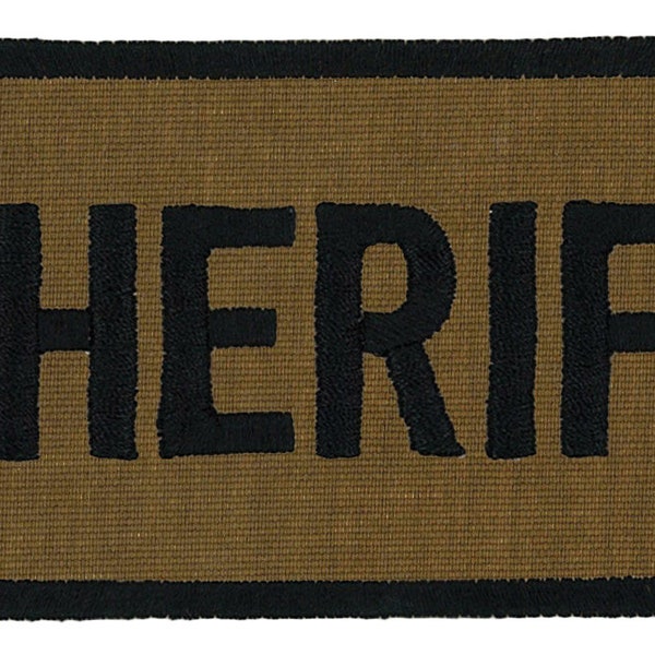 Velcro Sheriff Patch - Etsy