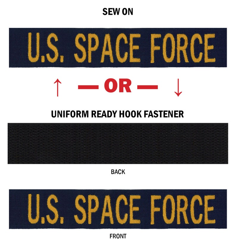 NORTHERN SAFARI™ U.S. Space Force Name Tapes Made in the - Etsy