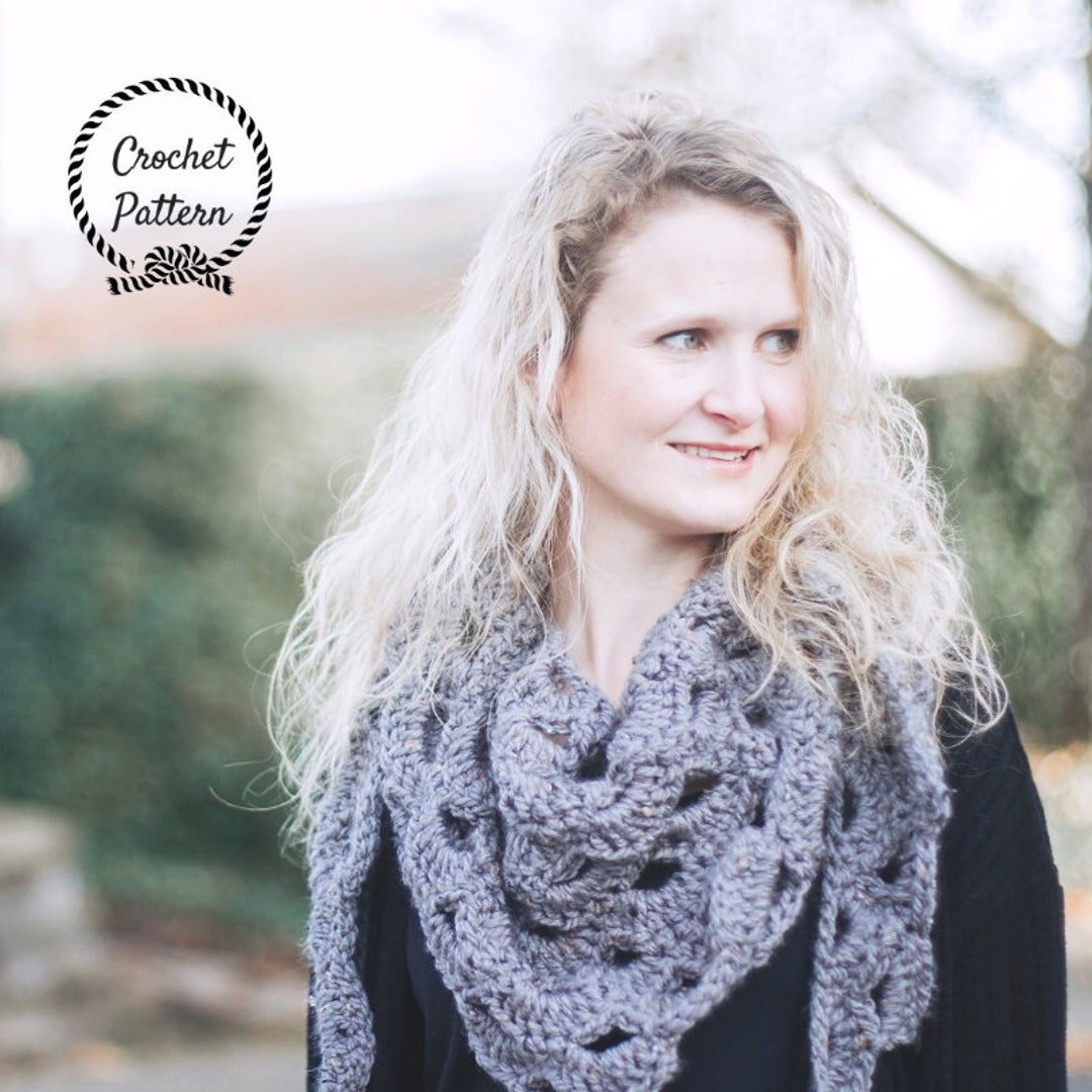 Arcade Triangle Scarf *pattern Only. Triangle Scarf Crochet Pattern ...