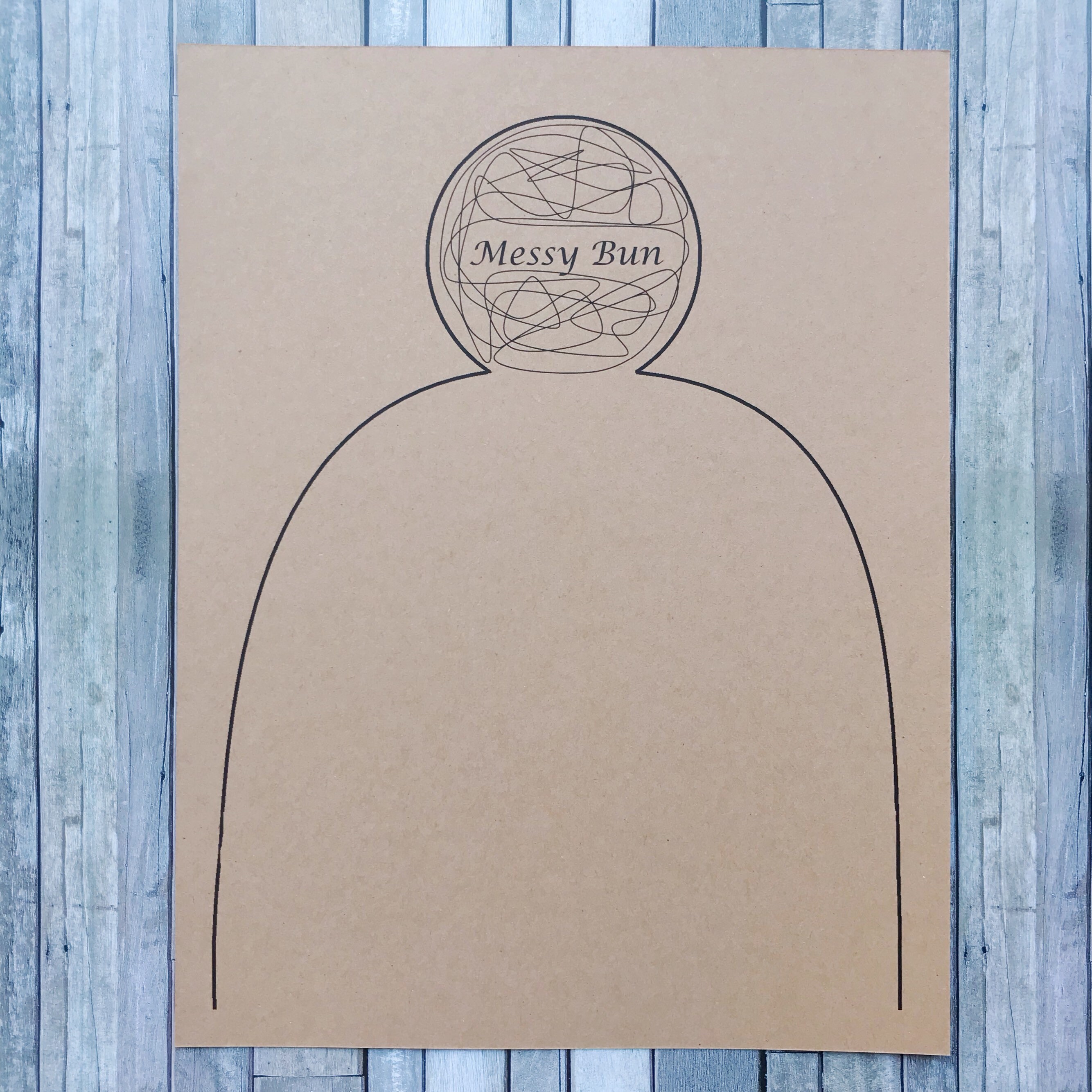 Messy Bun Beanie Display Template **PDF**. Craft Show Display Form. Hat ...