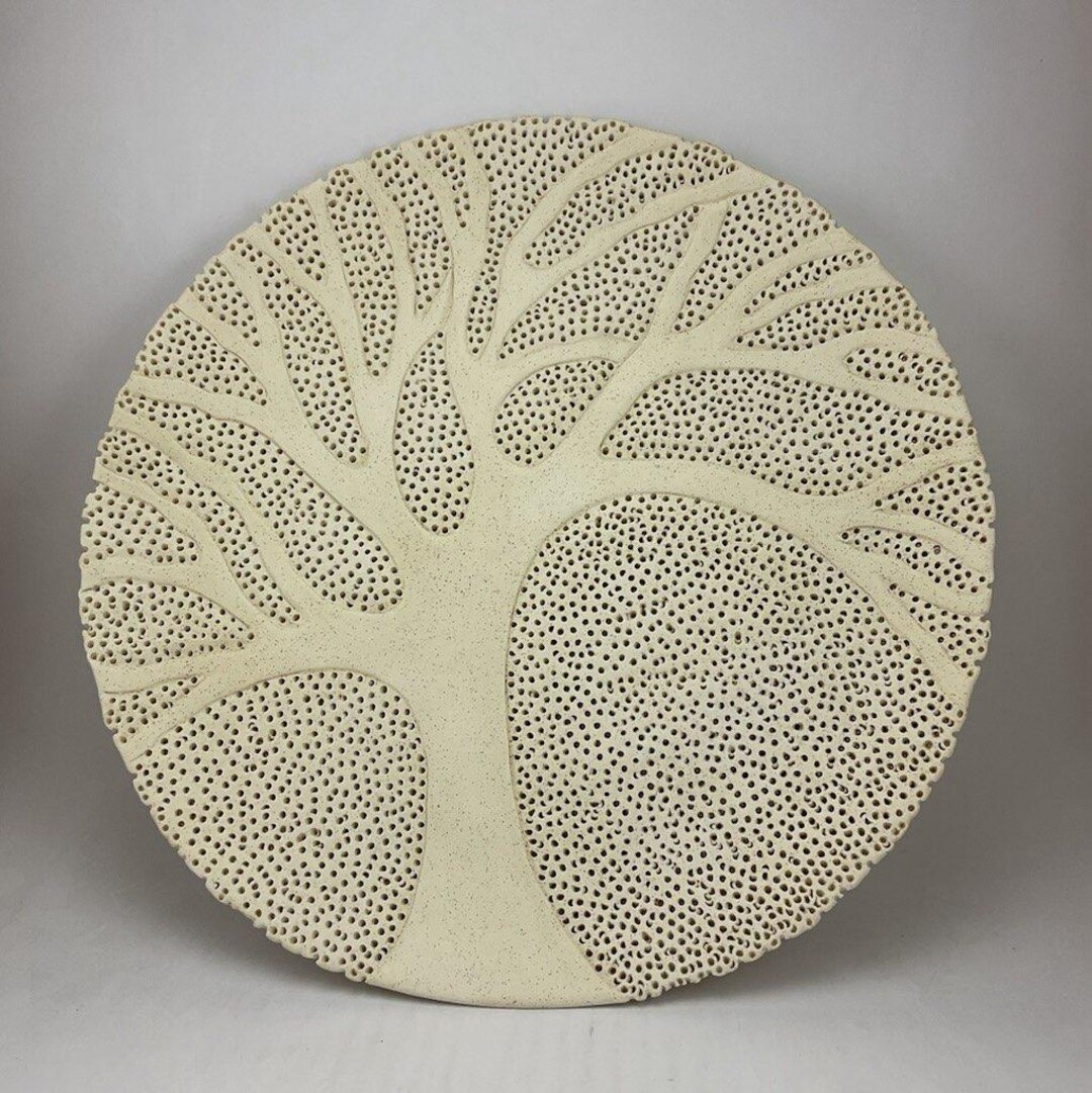 Ceramic Tree of Life Charger - Etsy