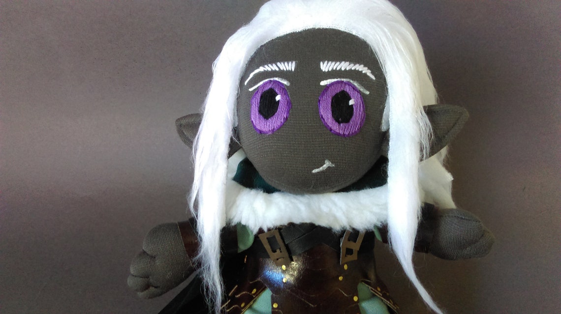 Drizzt Do'urden D&D Dungeons and Dragons Plush Doll - Etsy