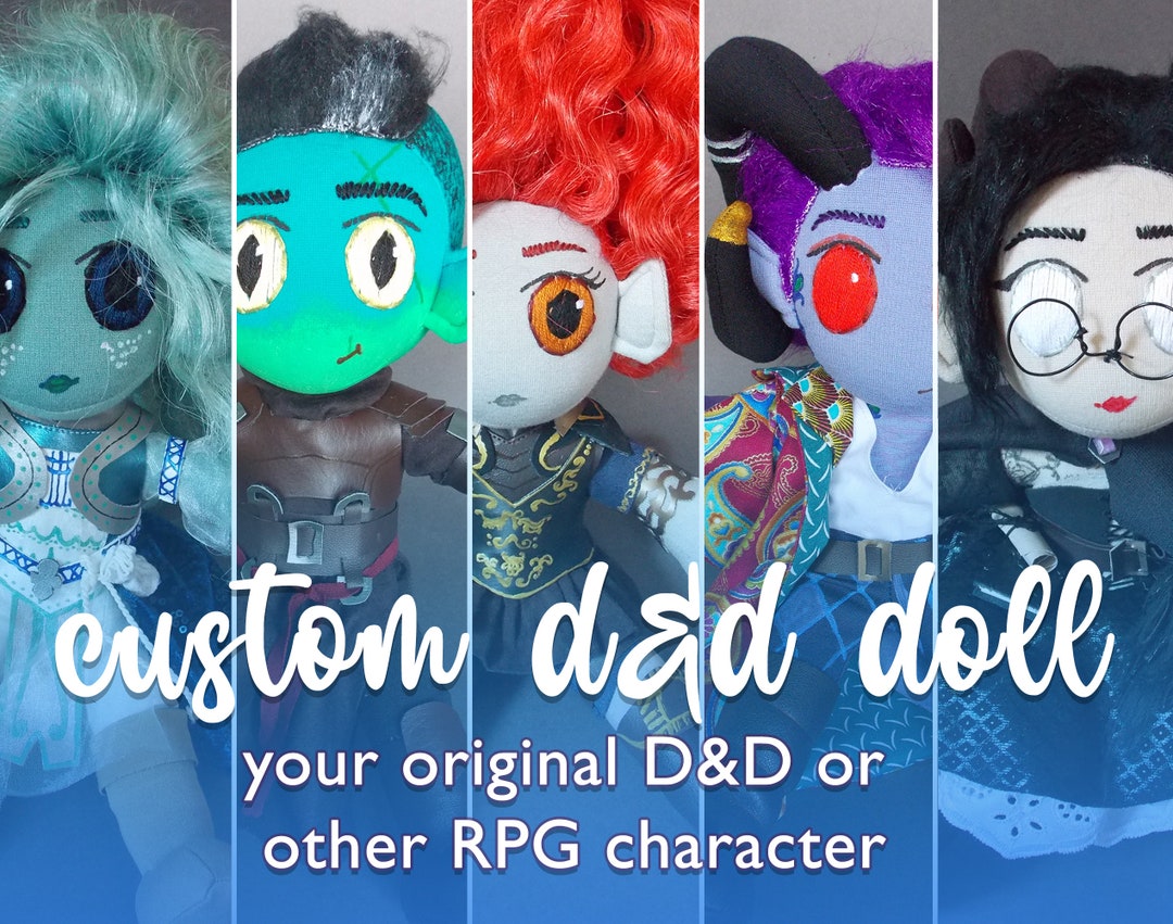 Muñeca D&D personalizada, encargo, personaje de rol original, peluche ...