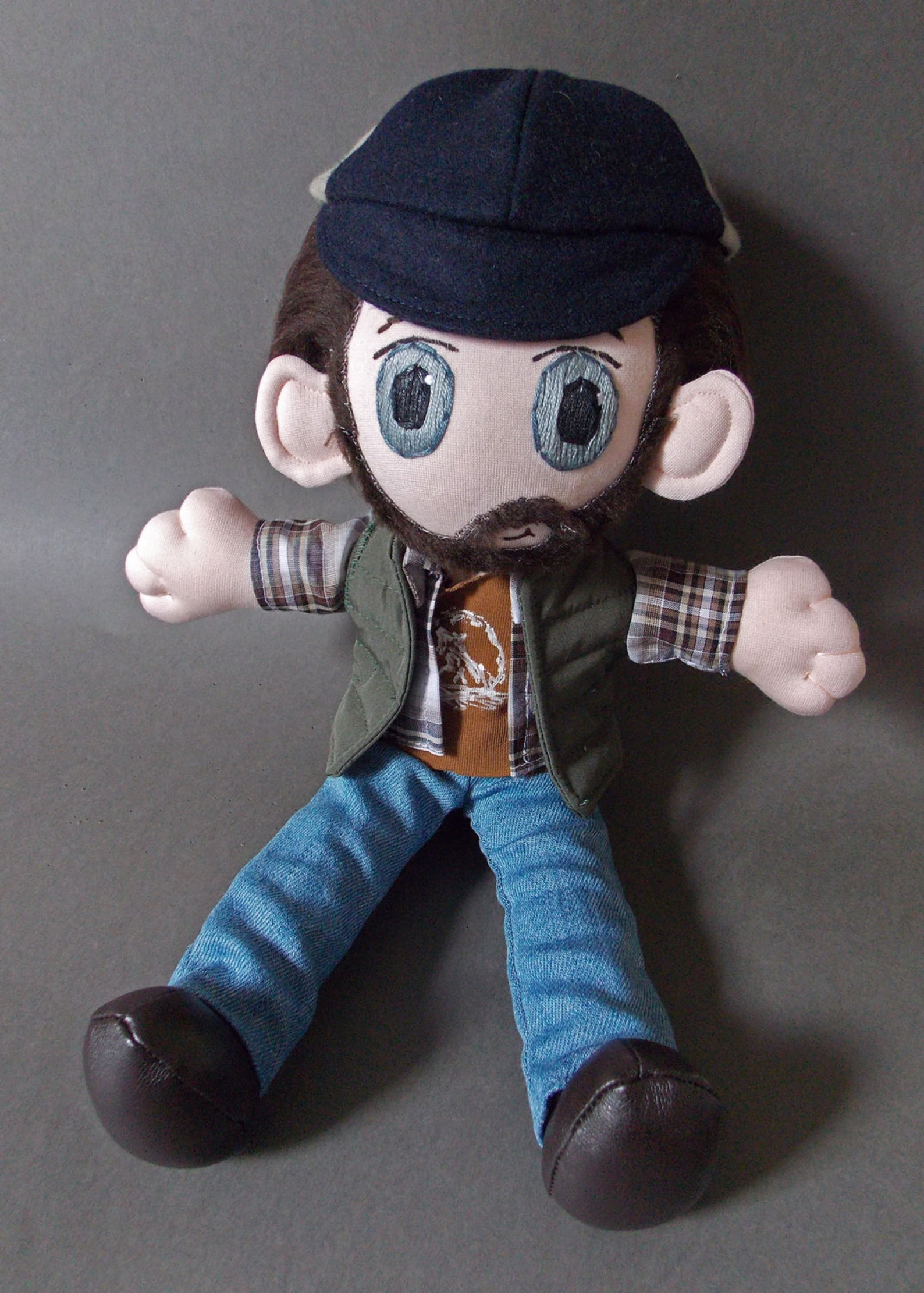 Bobby Singer Supernatural Doll Plushie Toy Jim Beaver - Etsy