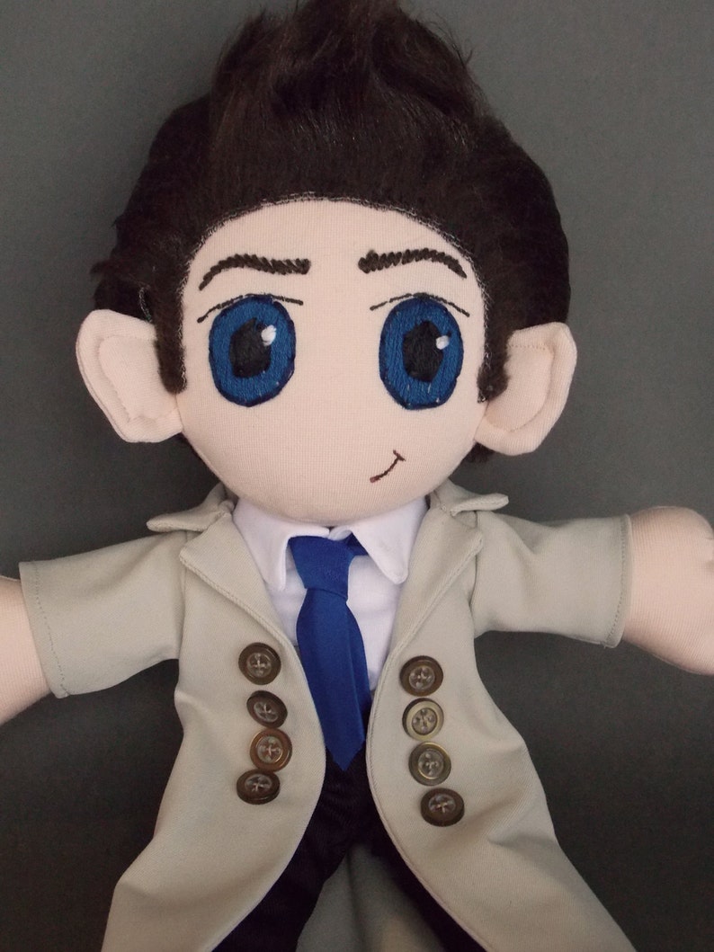 Castiel Supernatural Doll Plushie Toy Misha Collins - Etsy