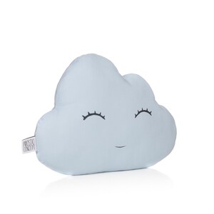 Set of Cloud and Raindrop Pillow, Children Cushions, Light Blue Nursery ...
