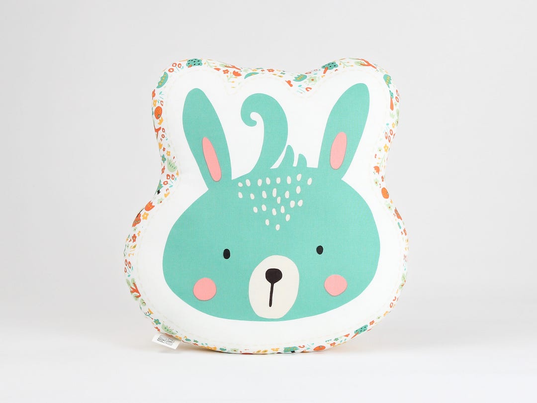 Bunny Pillow Gift, Animal Pillow, Bunny Cushion, Gift for Kids, Bunny ...