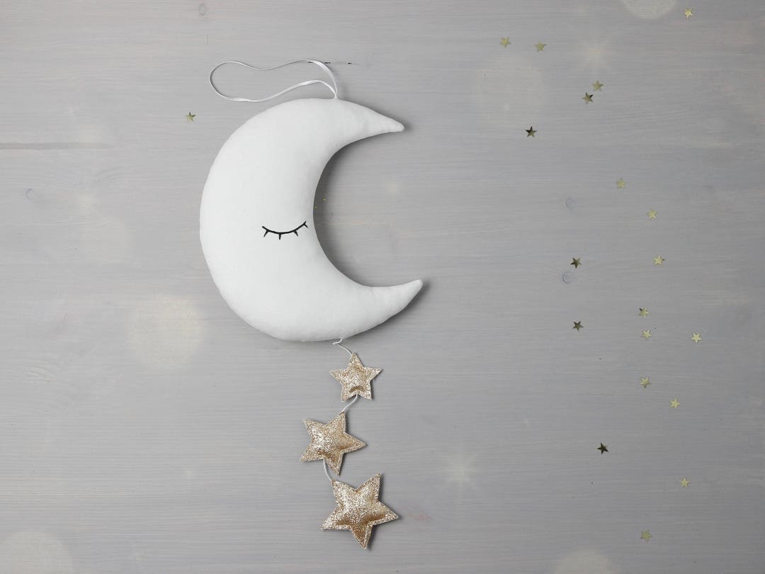 Moon Mobile, Baby Mobile, Moon Nursery Decor, Celestial Mobile, Moon ...
