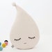 Mint Raindrop Cushion With Pom Pom for Nursery Decor, Baby Shower Gift ...