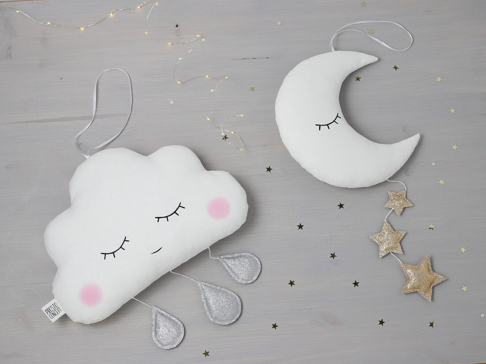 Baby Cloud Mobile ~ Crescent Moon Mobile ~ Nursery Decor - Etsy
