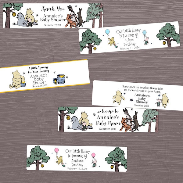 Winnie the Pooh Address Labels - Etsy