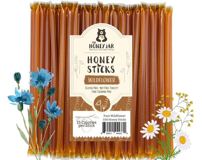 Infused Honey Straws, Raw Honey Sticks ~ 60+ Flavors All-natural Raw ...