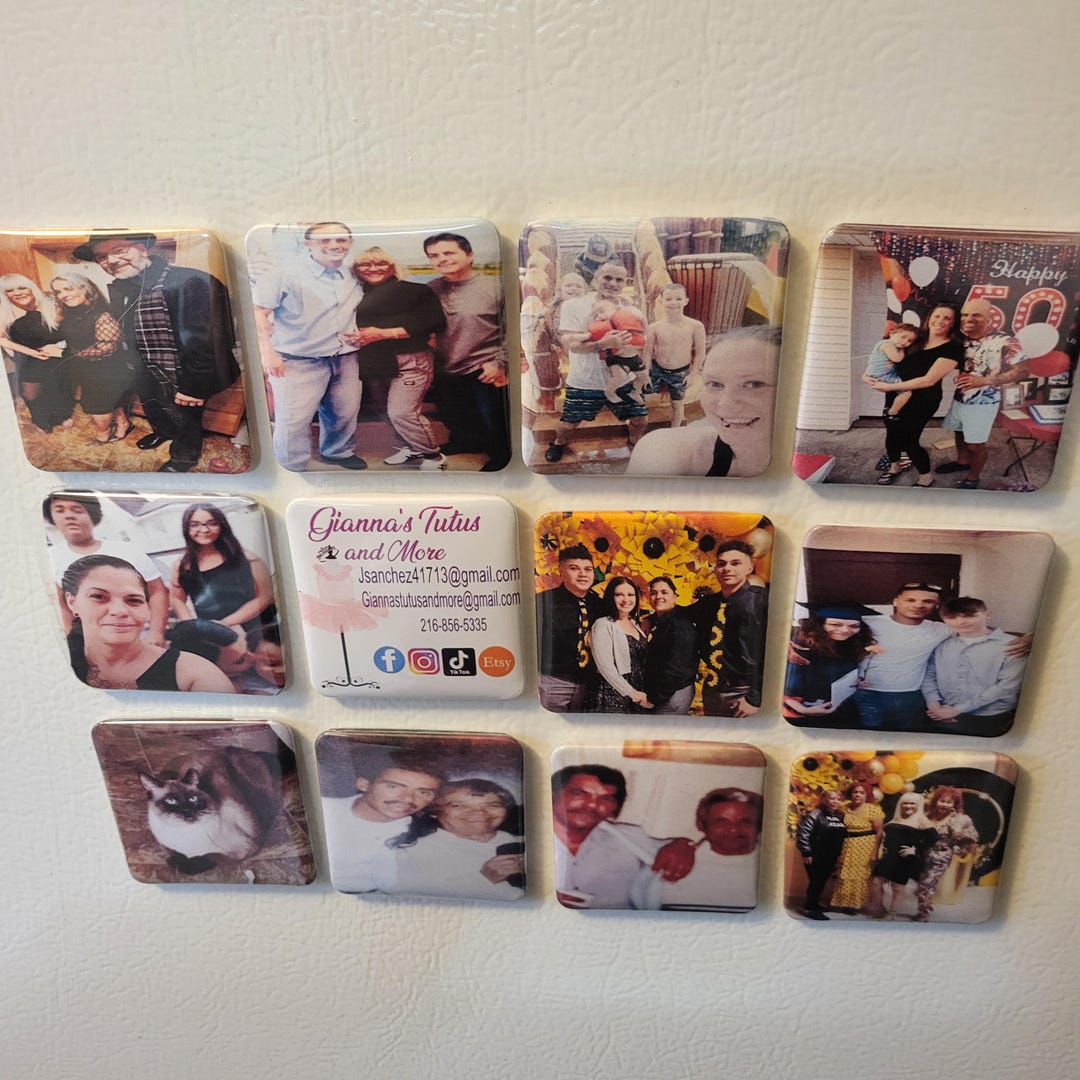 Custom Photo Magnets Personalized Fridge Magnets Cubicle Decor Magnets ...