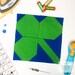 Lucky Clover Quilt Block PDF Pattern - Etsy