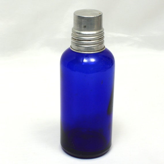 Cobalt Blue Apothecary Medicine Bottle - Etsy