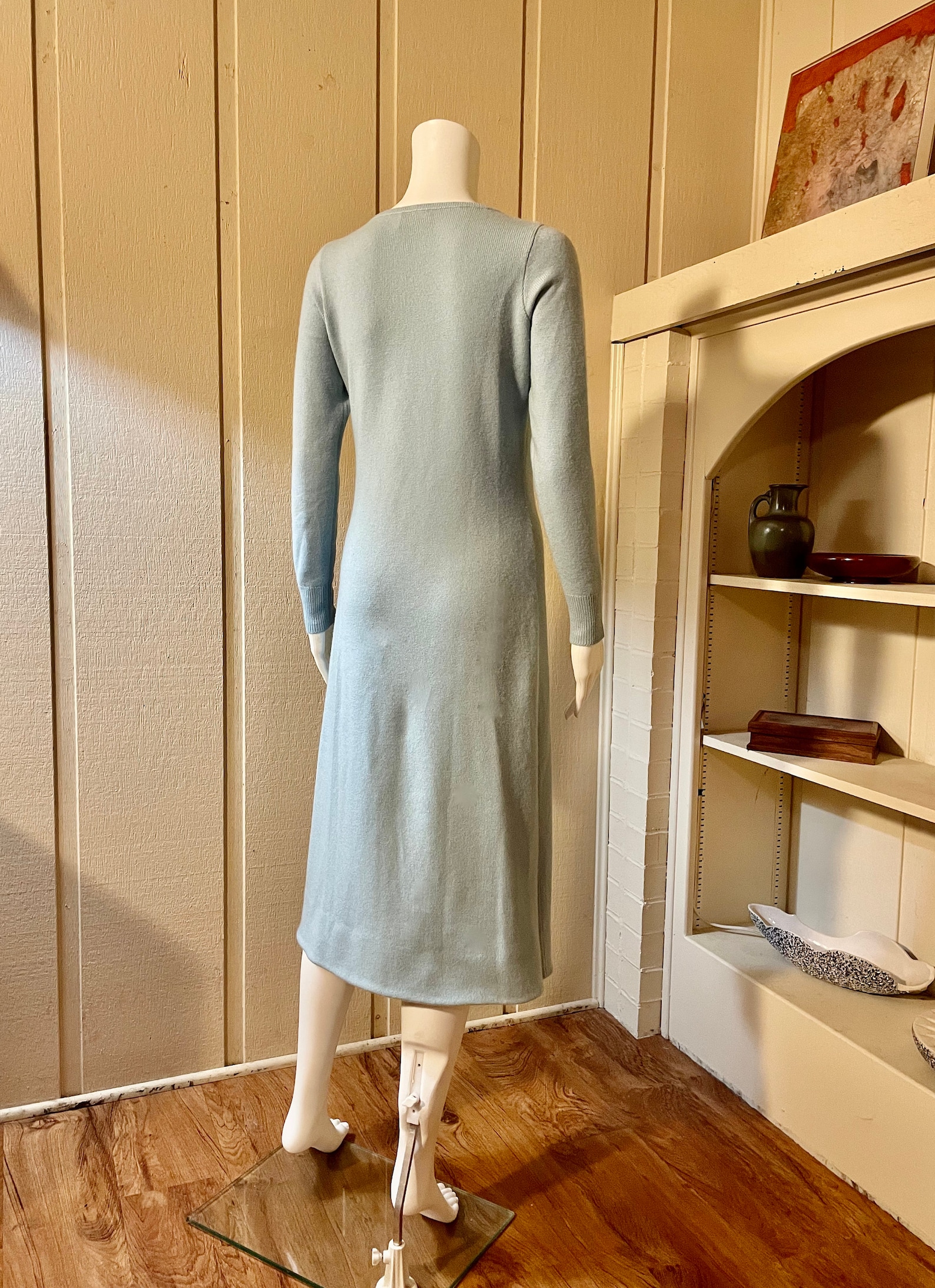 Authentic Halston Iconic 1970s Cashmere Dress Powder Blue 70s - Etsy