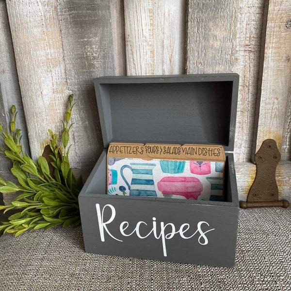 Rustic Recipe Box - Etsy