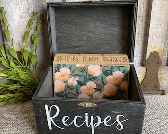 Rustic Recipe Box - Etsy