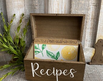 Rustic Recipe Box | Etsy